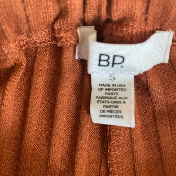 bp | Pants & Jumpsuits | Ribbed Flat Butternut Brown Cropped Flare ...